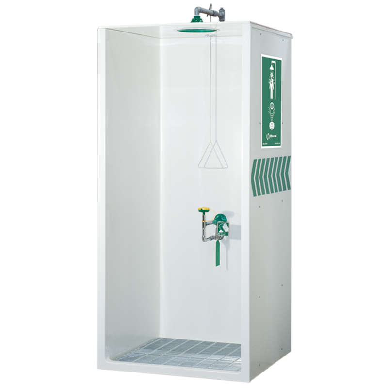 Haws Enclosed Fiberglass Barrier Free Emergency Shower With Eye/Face ...
