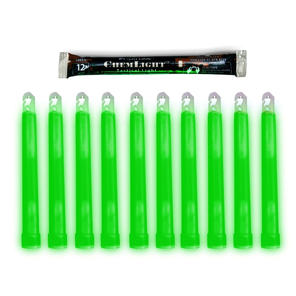 Cyalume Military 6" ChemLights Foil Wrapped - Case of 10